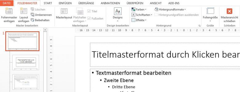 PowerPoint: So erstellen Sie eine richtige Masterfolie | sekretaria