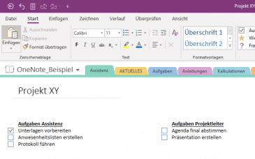 Microsoft OneNote – Wer, was und für wen? | sekretaria
